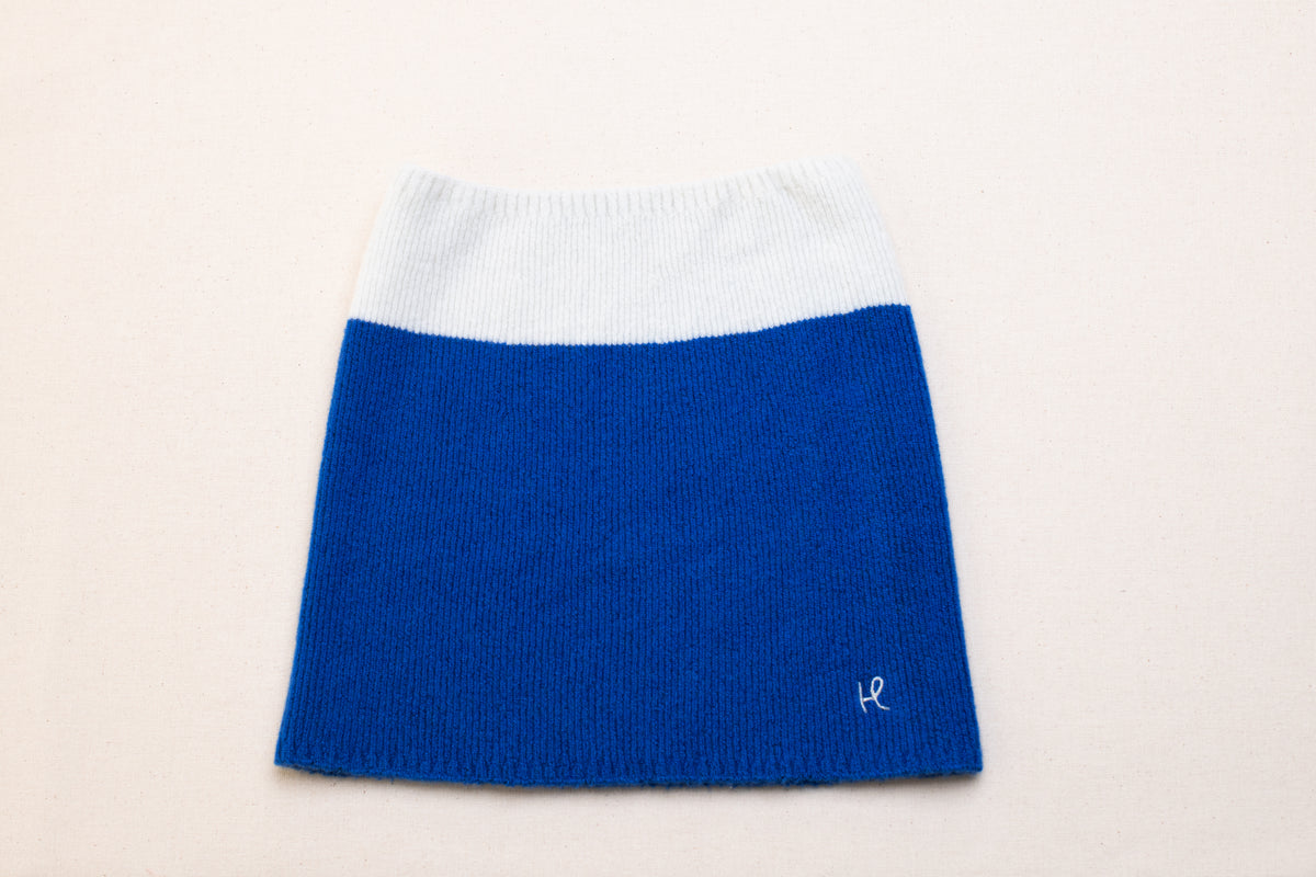 Haramaki Blue Merino Wool - Japanese Thermal Girdle | Happy Belly Barcelona