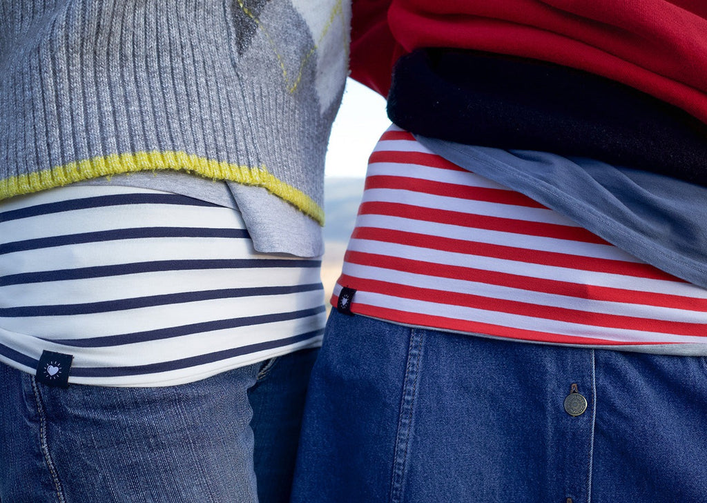 Reversible Haramaki | Red Stripes & Gray – Happy Belly Barcelona